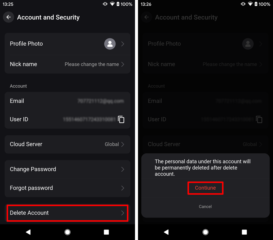 3. Enter the correct verification code that has been received by the ...