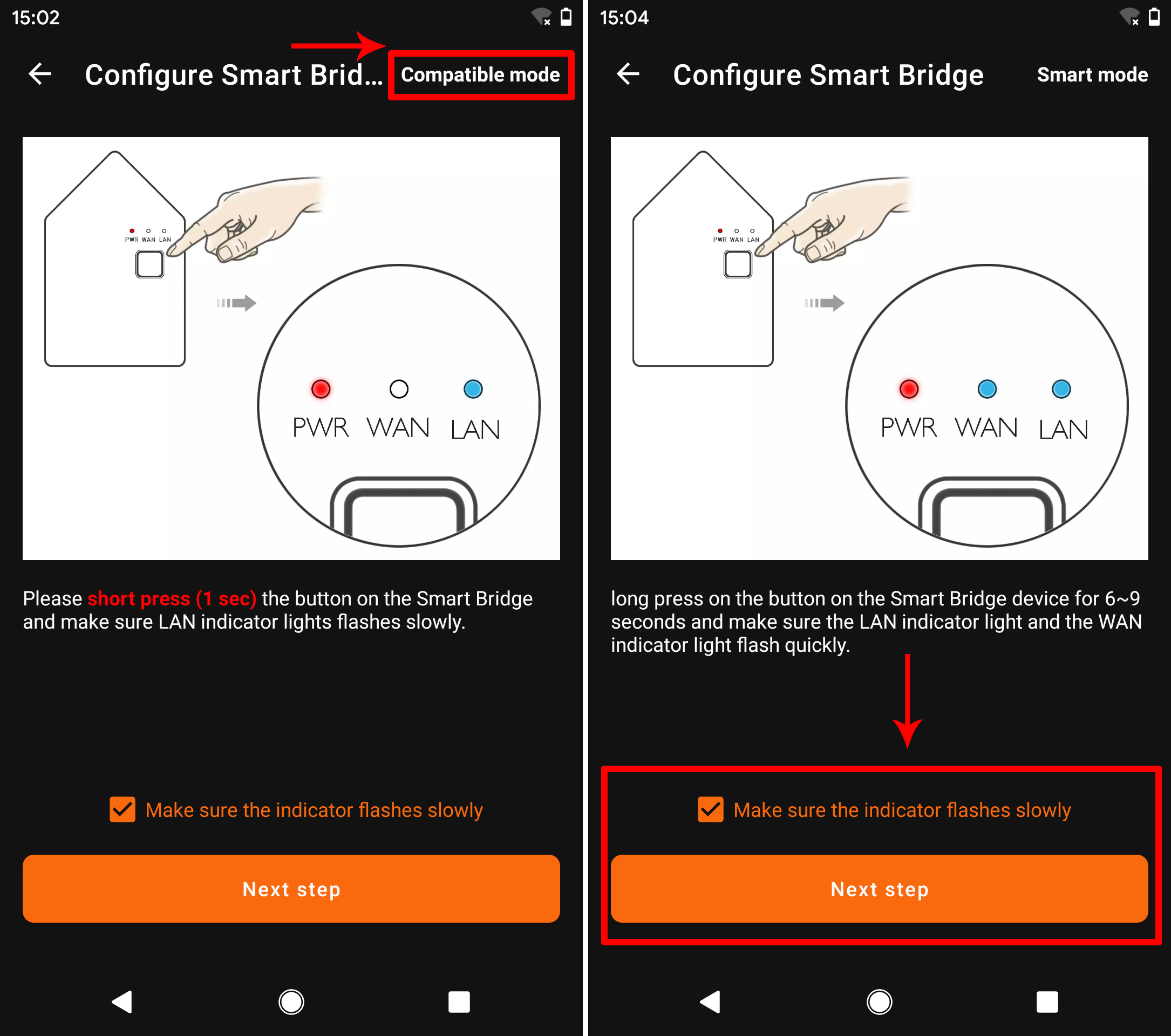 How to configure the Smart bridge?