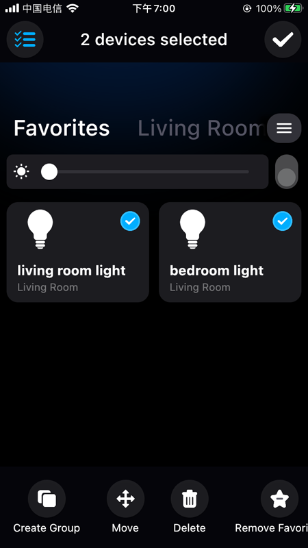 4. On the Create Group page, devices of the same device type are displayed, and only devices of ...
