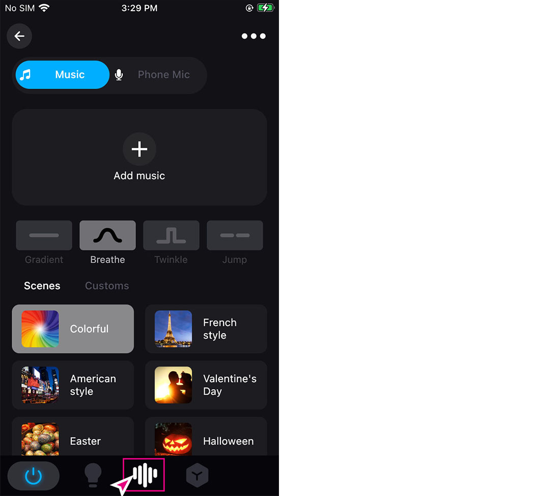 2. Upload your music files, click " + " to add music, you can choose to ...